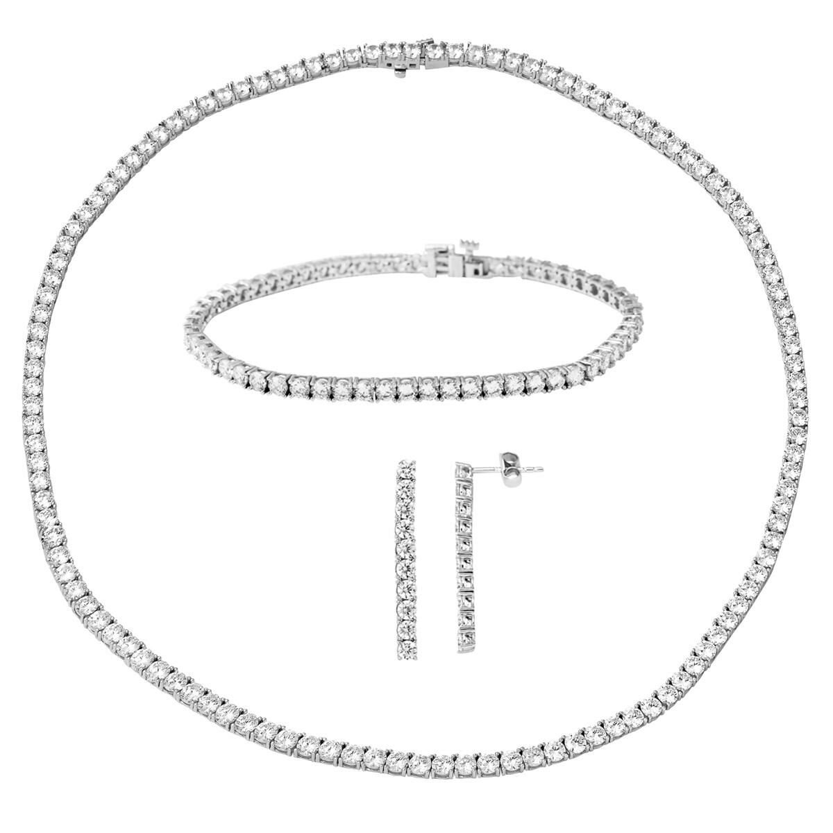 14 Ayar Su Yolu Beyaz Altın Set ｜ Bilezikci Suyolu Altın Setler