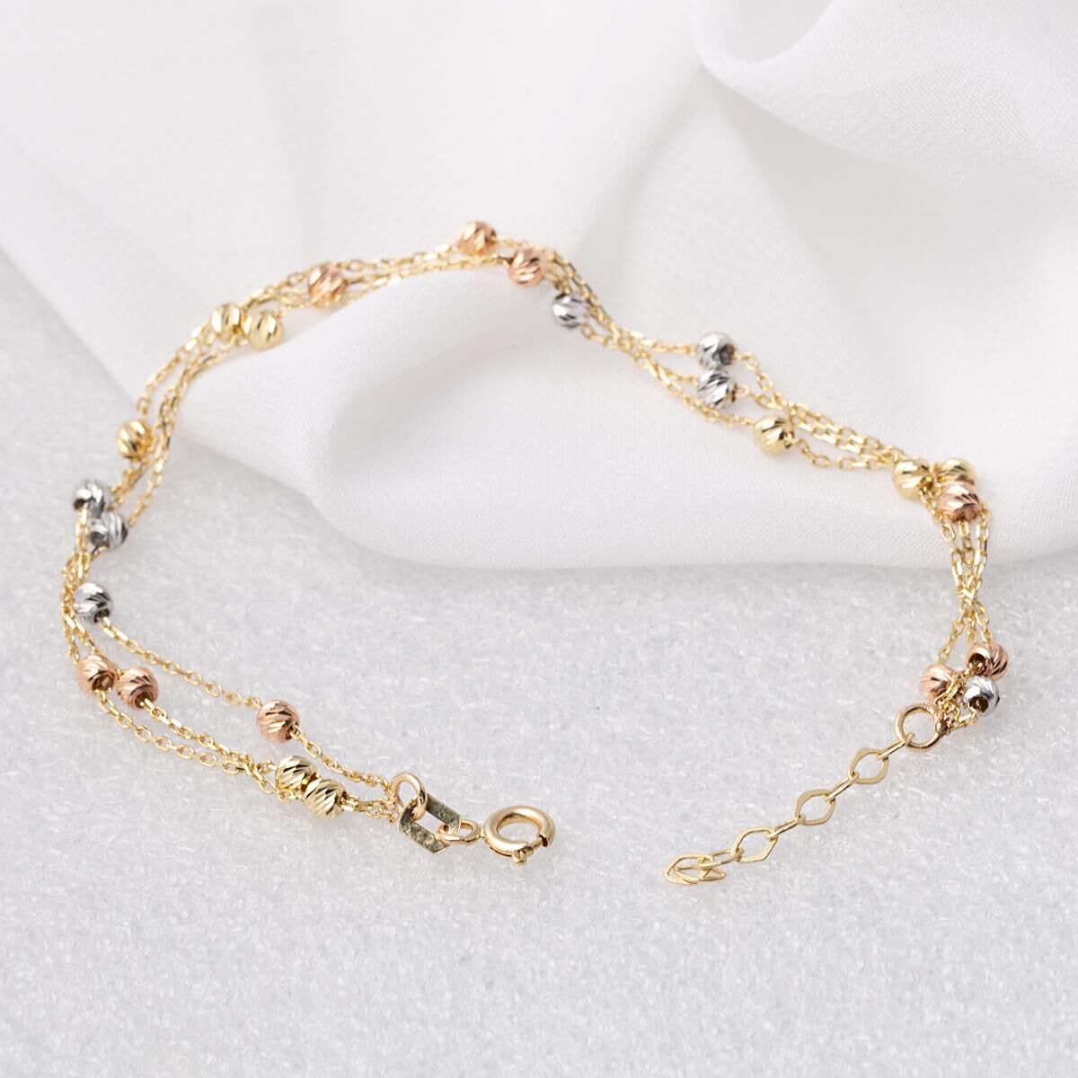 Tria Dorika Toplu Altın Bileklik ｜ Bilezikci Altın Dorika Toplu Bileklik