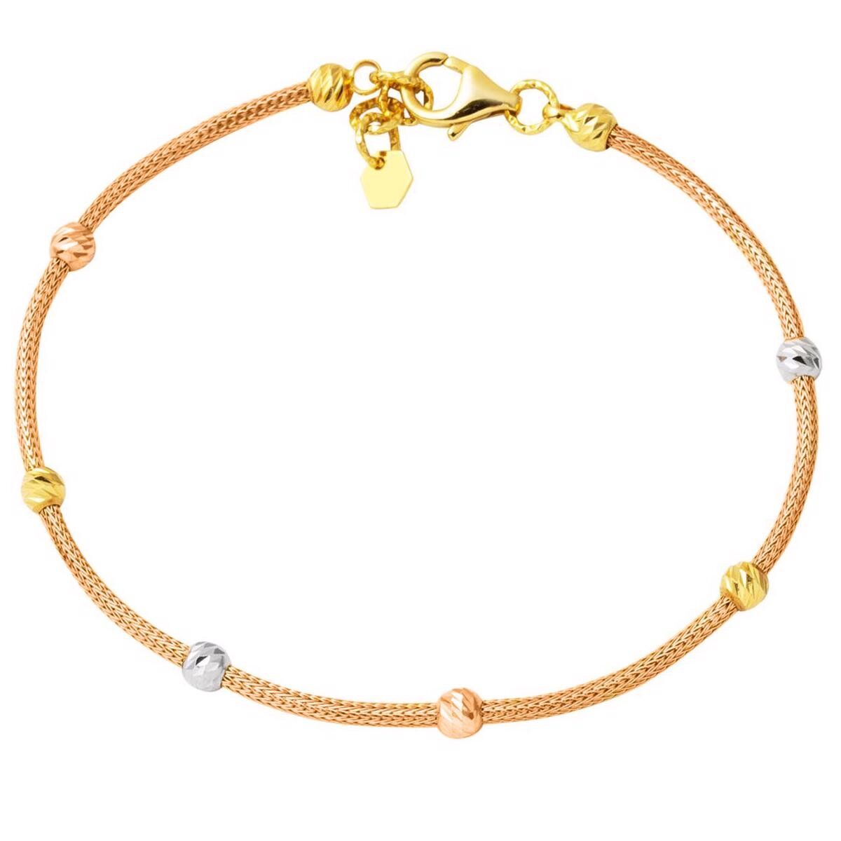 Dorika Toplu Rose Altın Bileklik ｜ Bilezikci Dorika Toplu Bileklik