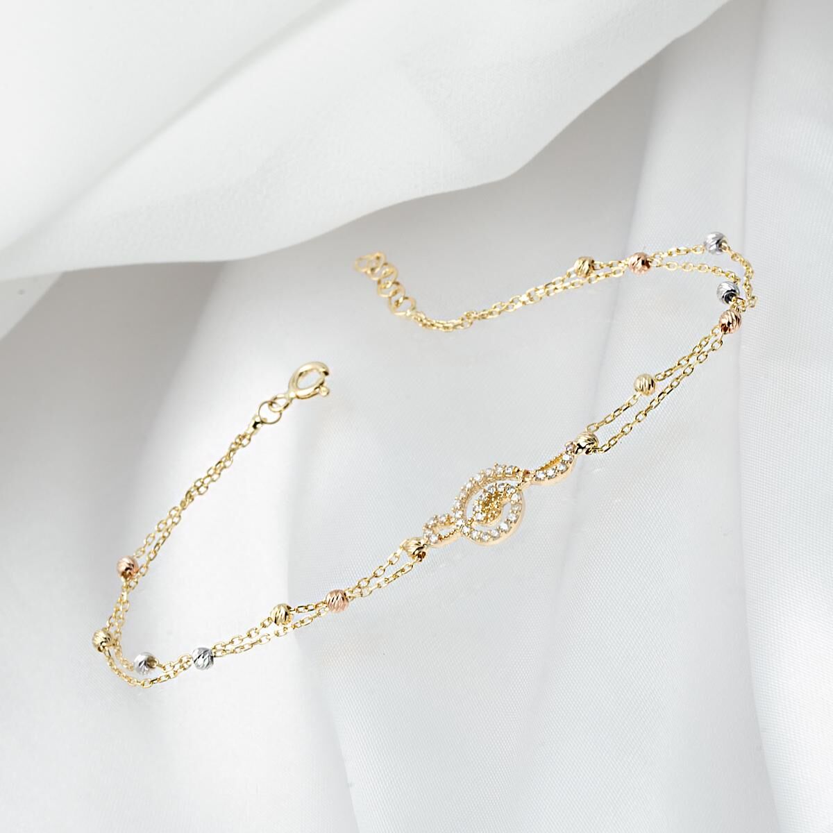 Sol Anahtarı Dorika Altın Bileklik ｜ Bilezikci Dorika Toplu Bileklik