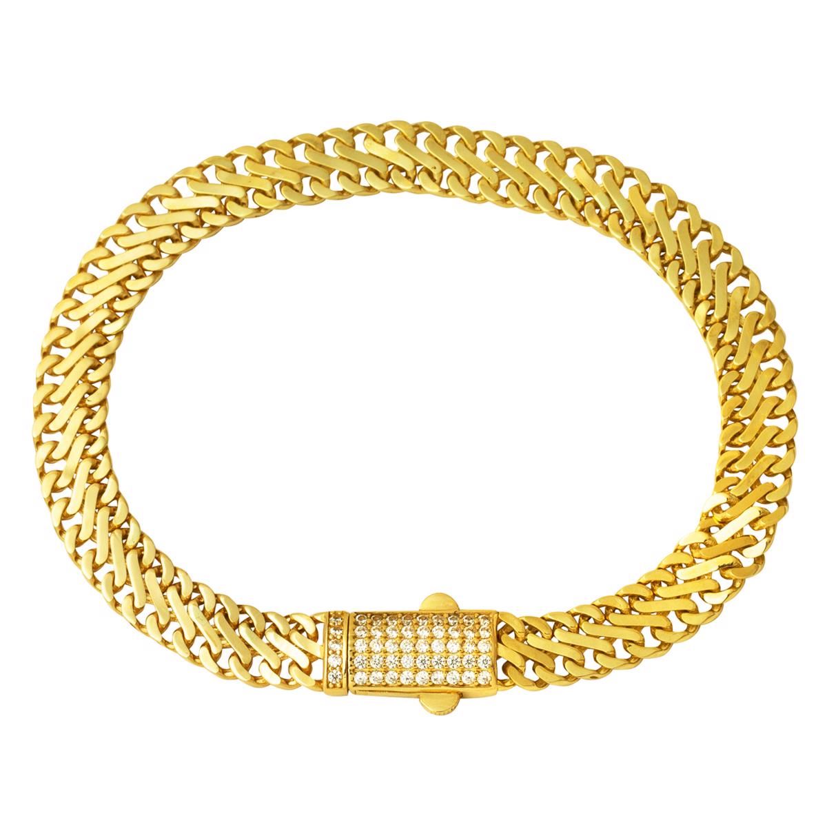 Viyana Örme Zincirli 14 Ayar Altın Bileklik ｜ Bilezikci Altın Halka ...