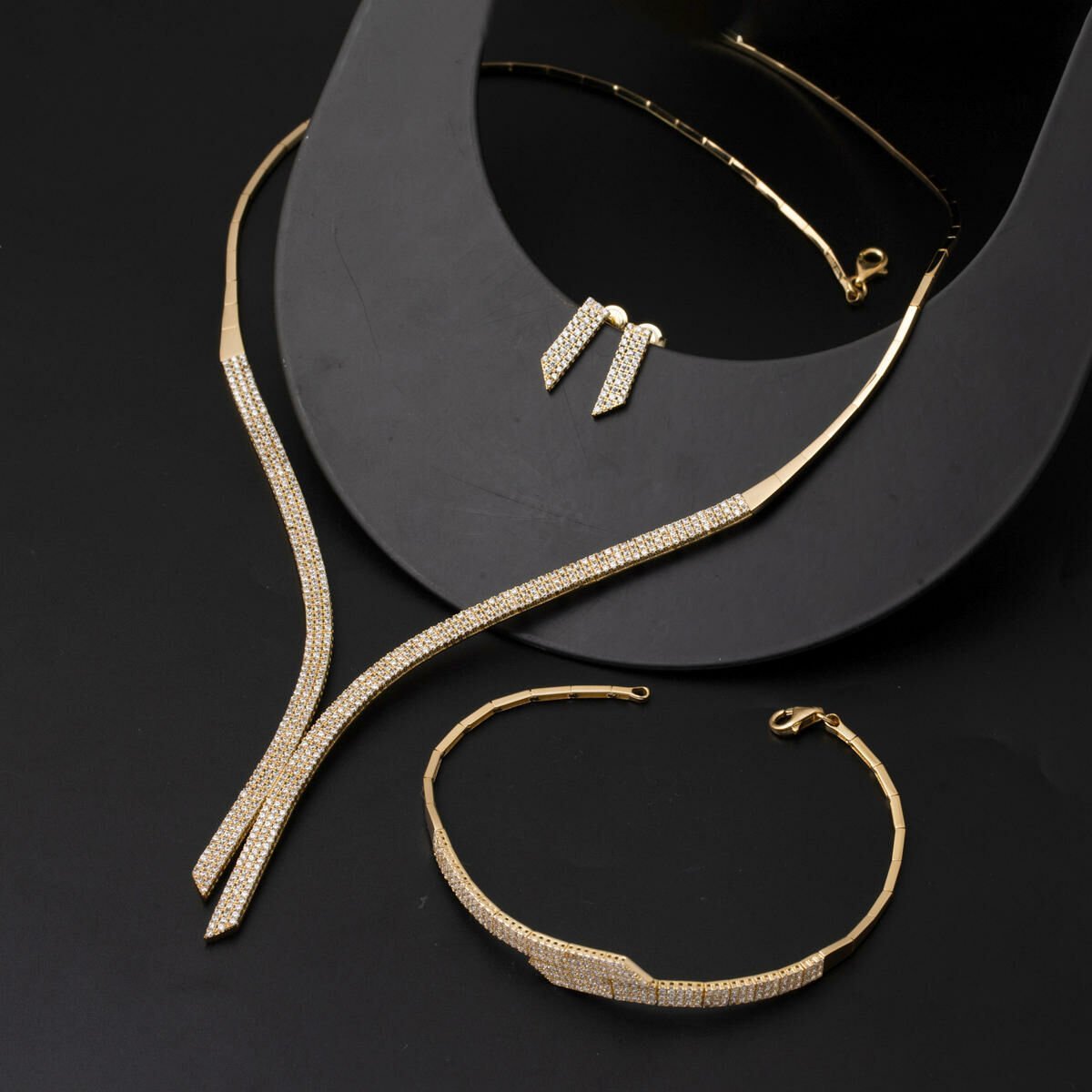 Su Yolu Sarı Altın Düğün Set Takımı ｜ Bilezikci Suyolu Altın Setler